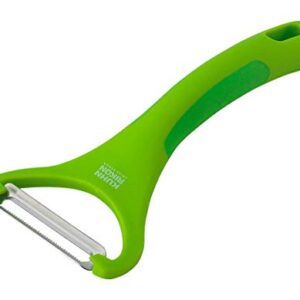 Kuhn Rikon Piranha Y Peeler, 6.25-inch, Green