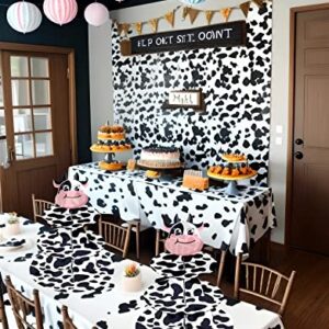 Cow Print Theme Birthday Party Supplies, 2 Pcs 3-Tier Cow Print Cupcake Stand, Farm Animal Themed Birthday Party Supplies for Girls and Boys, Cowgirl or Cowboy Party Decorations