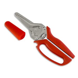 kuhn rikon 3-in-1 snips kitchen shears, 9", red