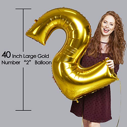 2nd Mouse Birthday Party Supplies Decorations 57Pcs - HAPPY BIRTHDAY Banner OH TWODLES Banner '2' Foil Balloon Balloons Hat Door Sign Cupcake Toppers Birthday Decorations for Boys Girls Kids Babies