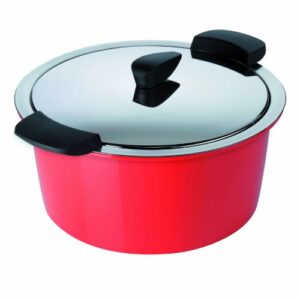 kuhn rikon 3-quart hotpan casserole, red