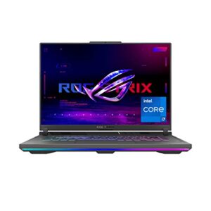 asus rog strix g16 (2023) gaming laptop, 16” 16:10 fhd 165hz, geforce rtx 4060, intel core i7-13650hx, 16gb ddr5, 512gb pcie ssd, wi-fi 6e, windows 11, g614jv-as73, eclipse gray