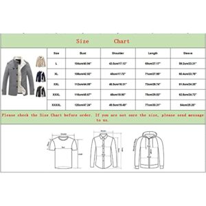 DWKKONG Men's Autumn and Winter Coat Solid Color Stand-up Collar Jackets Long Sleeved Mens Pullover Rain Jacket Grey