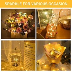 podiality Led Fairy Lights 12 Pack String Lights 7 Feet 20 Led for Bedroom Party Wedding Christmas Garden Decor