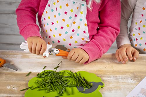 Kuhn Rikon Kinder Kitchen Essential Set, Pink and Purple, sharp enough to cut food but not small fingers,Pink / Purple Set