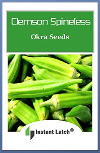 100 Clemson Spineless Okra Seeds | Non-GMO | Fresh Garden Seeds