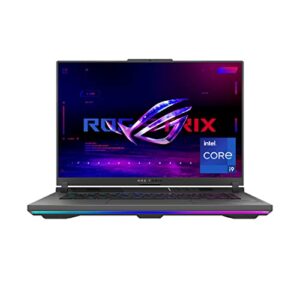 asus rog strix g16 (2023) gaming laptop, 16” 16:10 fhd 165hz, geforce rtx 4070, intel core i9-13980hx, 16gb ddr5, 1tb pcie ssd, wi-fi 6e, windows 11, g614ji-as94, eclipse gray