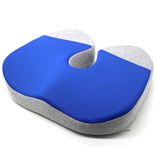 gyp Seat Cushion, Memory Foam Tailbone Cushion Thicken Coccyx Cushion Ergonomics Cushion Chair Pad for Pain Relief, Sciatica Orthopedic Seat Cushion (Color : D)