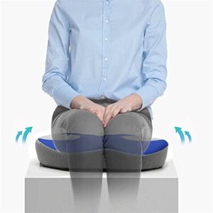 gyp Seat Cushion, Memory Foam Tailbone Cushion Thicken Coccyx Cushion Ergonomics Cushion Chair Pad for Pain Relief, Sciatica Orthopedic Seat Cushion (Color : D)