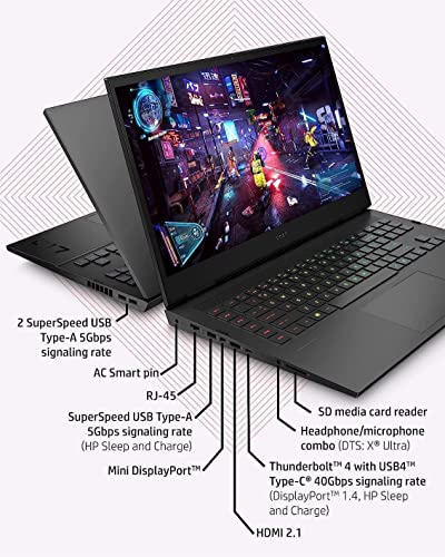 HP 2022 OMEN O17 17.3" 165Hz Gaming Laptop, Intel Core i7-12700H, 16GB RAM, 1TB PCIe SSD, Backlit Keyboard, NVIDIA GeForce RTX 3070Ti 8GB, HD Webcam, Win 11 Pro, Black, w/ 32GB USB Business Card