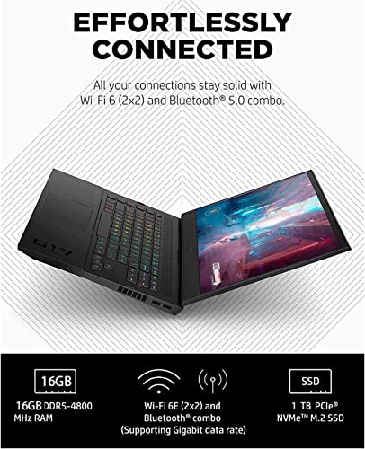 HP 2022 OMEN O17 17.3" 165Hz Gaming Laptop, Intel Core i7-12700H, 16GB RAM, 1TB PCIe SSD, Backlit Keyboard, NVIDIA GeForce RTX 3070Ti 8GB, HD Webcam, Win 11 Pro, Black, w/ 32GB USB Business Card