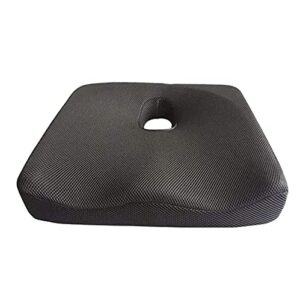 wxlbhd orthopedic seat cushion for office chair memory foam car seat cushion，ergonomic desk chair cushion for tailbone, lower back pain, sciatica relief