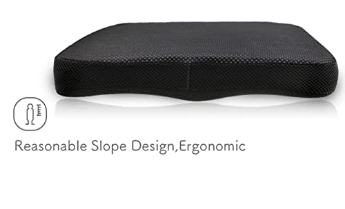 NNAA Orthopedic Cushion Ergonomic Chair Pad Memory Foam Seat Cushion Tailbone Sciatica Back Pain Relief Comfort Office Chair Car Seat Cushion Non-Slip style2