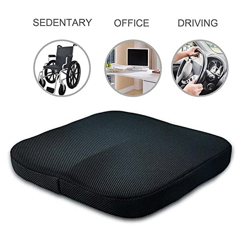 NNAA Orthopedic Cushion Ergonomic Chair Pad Memory Foam Seat Cushion Tailbone Sciatica Back Pain Relief Comfort Office Chair Car Seat Cushion Non-Slip style2