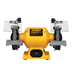 dewalt bench grinder, 6 inch, 3/4 hp, 3,600 rpm for larger grinding applications(dw756)