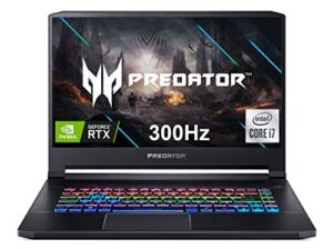 acer predator triton 500 pt515-52-73l3 gaming laptop, intel i7-10750h, nvidia geforce rtx 2070 super, 15.6" fhd nvidia g-sync display, 300hz, 16gb dual-channel ddr4, 512gb nvme ssd, rgb backlit kb