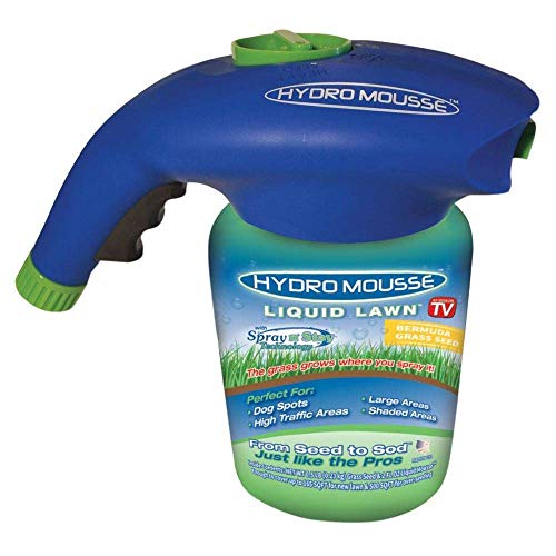 Hydro Mousse Liquid Lawn - Bermuda Grass Seed Mixture - Grow Grass Where You Spray it - Seed Like The Pros