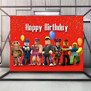 Robot Themed Birthday Party Supplies Vinyl Robot Backdrop Photography Tapestry Perfect Party Decoration for Boys and Girls 5x3ft