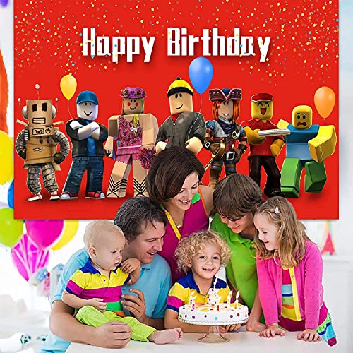 Robot Themed Birthday Party Supplies Vinyl Robot Backdrop Photography Tapestry Perfect Party Decoration for Boys and Girls 5x3ft