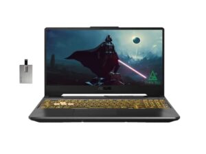 asus 2022 tuf gaming a15 15.6 144hz fhd laptop, amd r7-4800h (beats i7-10875h), 16gb ram, 1tb pcie ssd, backlit keyboard, geforce rtx 3050 graphics, hd webcam, win11 pro, black, 32gb usb card