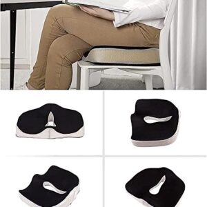 BUZZNN Seat Cushion for Office Chair, Desk Chair Car Seat Cushion for Tailbone Pain, Ergonomic Memory Foam Coccyx Seat Cushion for Sciatica, Back Pain Relief