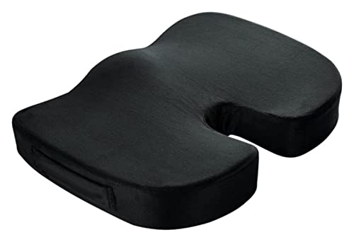 OZELS Premium U-Shaped Gel Seat Cushion - Non-Slip & Ergonomically Designed Using Orthopedic Gel Memory Foam for Optimal Back Support, Coccyx Tailbone Pain Relief, Sciatica, Hemorrhoids & More (Color