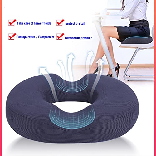 Ergonomics Decompression Seat Cushion, Memory Foam Support Cushion, Pressure Relief On The Back and Coccyx in Your Car and Office Chair Gift 42 * 34 * 7cm