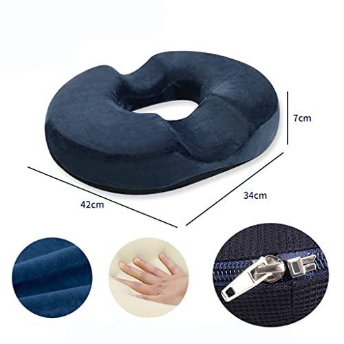 Ergonomics Decompression Seat Cushion, Memory Foam Support Cushion, Pressure Relief On The Back and Coccyx in Your Car and Office Chair Gift 42 * 34 * 7cm