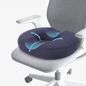 Ergonomics Decompression Seat Cushion, Memory Foam Support Cushion, Pressure Relief On The Back and Coccyx in Your Car and Office Chair Gift 42 * 34 * 7cm