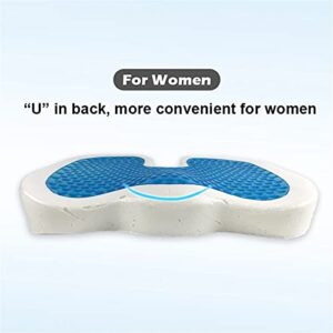 gyp Seat Cushion, Summer Tailbone Cushion Gel Cushion Breathable Coccyx Cushion Ergonomic Posture Seat Pads Cushion Chair Pad Orthopedic Seat Cushion (Color : A)