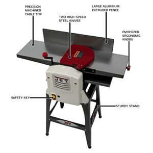 JET JJP-10BTOS, 10-Inch Planer-Jointer, 2 HSS Knives, 1Ph 120V (707410)