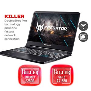 Acer Predator Triton 300 Gaming Laptop, Intel i7-10750H, NVIDIA GeForce RTX 2060, 15.6" Full HD IPS 144Hz 3ms IPS Display, 16GB Dual-Channel DDR4, 1TB NVMe SSD, WiFi 6, RGB Backlit KB, PT315-52-78W1