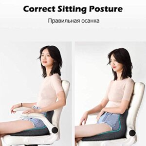 Odekai Ergonomic Seat Cushion for Office Chair, Orthopedic Memory Foam Coccyx Cushion for Tailbone Pain - Office Chair Car Seat Cushion - Seat Cushions for Pressure Relief