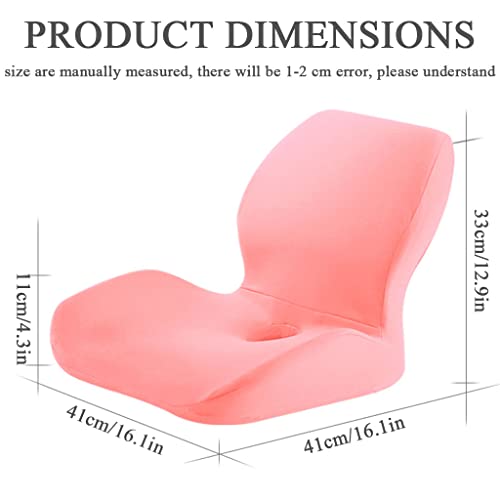 WAASHOP Heightening Seat Cushion for Short People, Breathable Memory Foam Car Seat Cushion with Zipper Comfortable Ergonomic Cushion for Office Chair Wheelchair Anti-Slip Car Seat Cover