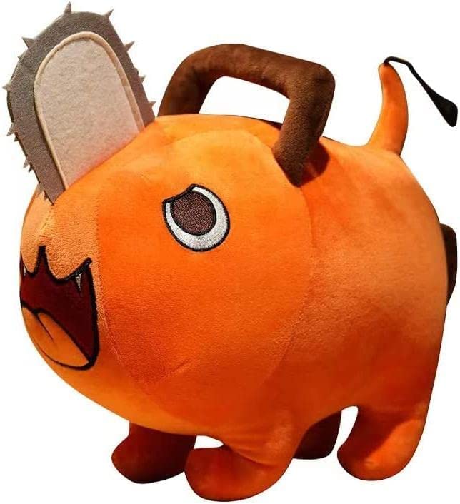 COIEROEIR Pochita Plush Stuffed Animal Plush Toy Soft Throw Pillow Decorations, Anime Cosplay Plush Doll, Suitable for Children's Birthday Party Christmas Kids and Students Gifts