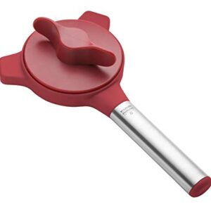 Kuhn Rikon Strain-Free Gripper Opener for Jars and Bottles, 8.75 x 4.25 x 2 inches, Red and Silver