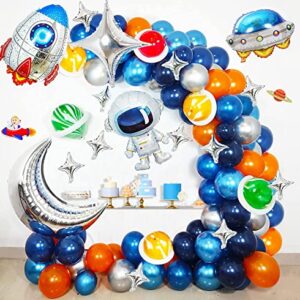 Lyland Outer Space Balloons Garland kit Space Birthday Decorations Party Supplies for Boy Galaxy Space Theme Party Decorations Arch Kit for Kids Birthday Babyshower Universe Rocket Astronaut Set