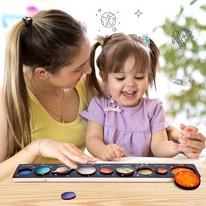 HONGDDY Wooden Puzzles for Toddlers, Space Puzzle for Solar System, Educational Toys for Kids, Preschool Learning Puzzle, Montessori Early Development and Activities