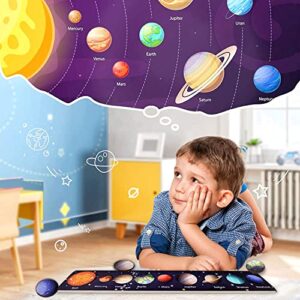 HONGDDY Wooden Puzzles for Toddlers, Space Puzzle for Solar System, Educational Toys for Kids, Preschool Learning Puzzle, Montessori Early Development and Activities