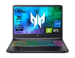 acer predator triton 300 pt315-53-7691 gaming laptop | intel i7-11800h | nvidia geforce rtx 3070 laptop gpu | 15.6" qhd 165hz 3ms ips display | 16gb ddr4 | 1tb ssd | killer wifi 6 | rgb keyboard