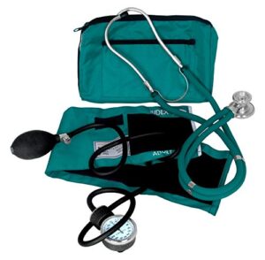 dixie ems blood pressure and sprague stethoscope kit - teal