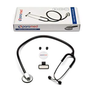 PARAMED Stethoscope - Classic Single Head Cardiology for Medical and Clinical Use by Paramed - Suitable for Nurse Men Women Pediatric Infant - 22 inch