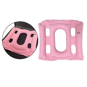 BAUBUY Cojín de Asiento Wheelchair Comfort Seat Cushion Square Ergonomic Sitting Pillows Portable Breathable Design Non Slip Waterproof for Pressure Relief (Color : Pink)