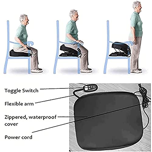 ECHBH Electric Uplift Seat Assist Cushion, Lift Assist Cushion Helps Gently Raise The User to Lift in and Out of a Chair or Sofa, Portable Lifting Cushion Mobility Aid