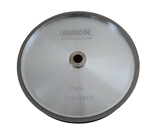 Rikon PRO Series 82-1350 CBN Grinding Wheel 350 Grit 8 inch Wheel to Sharpen High Speed Steel Cutting Tools for your Woodworking Lathe