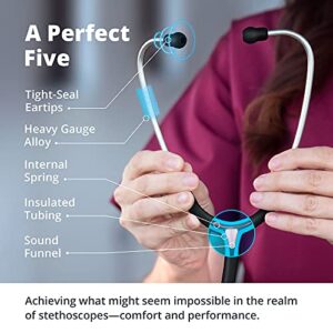 Greater Goods Premium Dual-Head Stethoscope, Gift for Nurses, Doctors and Medical Students | Celebrate Nurse's Week with Our Premium Stethoscope (Black)