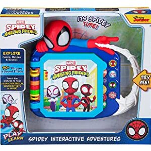 eKids Spidey and His Amazing Friends Book, Toddler Toys with Built-in Preschool Learning Games, Educational Toys for Fans of Spiderman Toys and Gifts