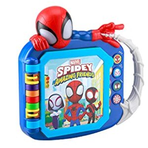 eKids Spidey and His Amazing Friends Book, Toddler Toys with Built-in Preschool Learning Games, Educational Toys for Fans of Spiderman Toys and Gifts