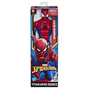 Spider-Man Marvel Titan Hero Series 12"-Scale Super Hero Action Figure Toy with Titan Hero Fx Port,Red Blue