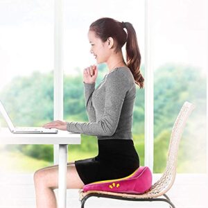 car seat cushion Beautiful Buttocks Cushion, Comfort Chair Tailbone Pillow, Ventilated Designed for Hip Back Sciatica Pain Relief Ergonomic Pillow Curved Surface Slow Rebound office chair cushion